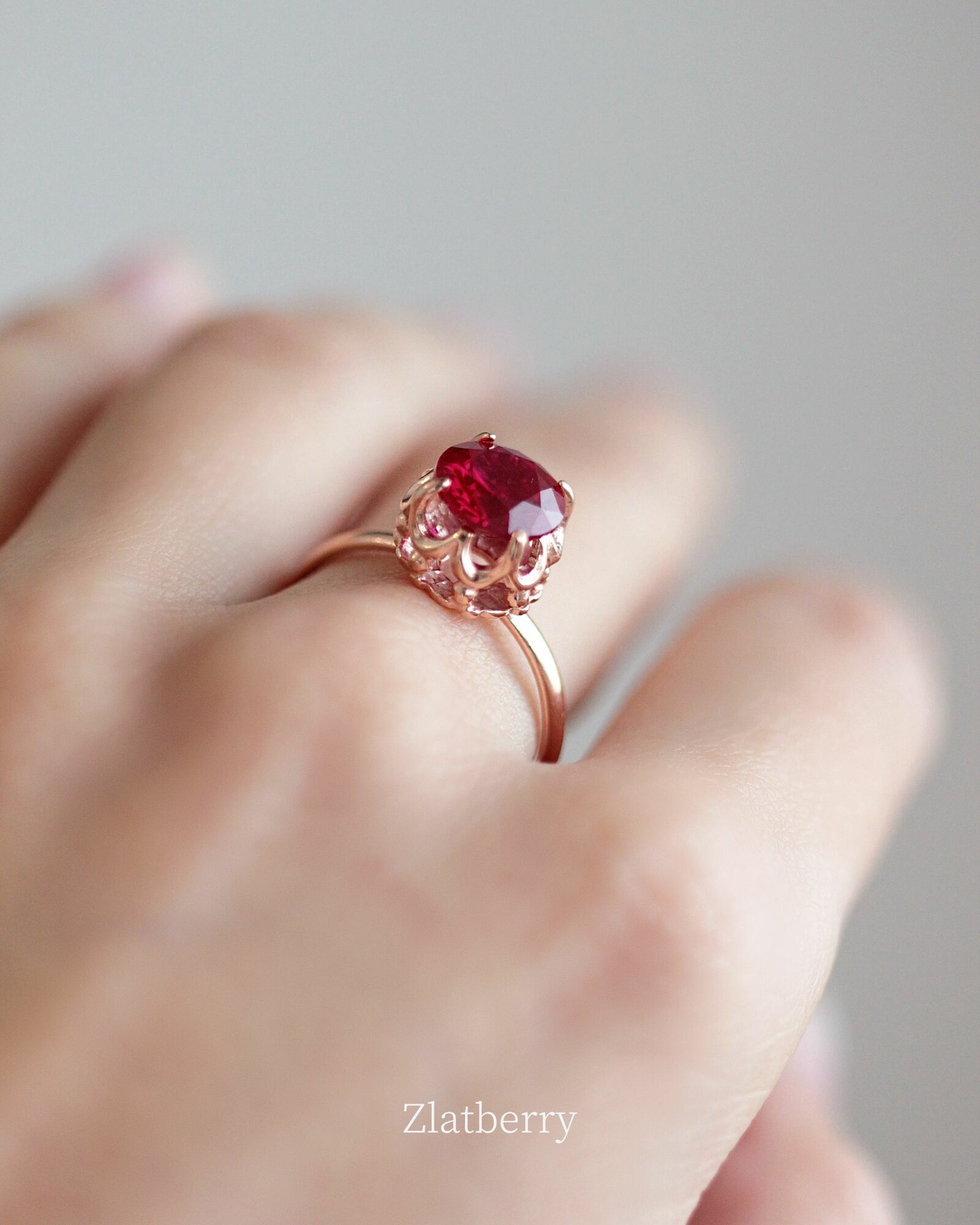 Кольцо, серебро, 925 проба, корунд синтетический