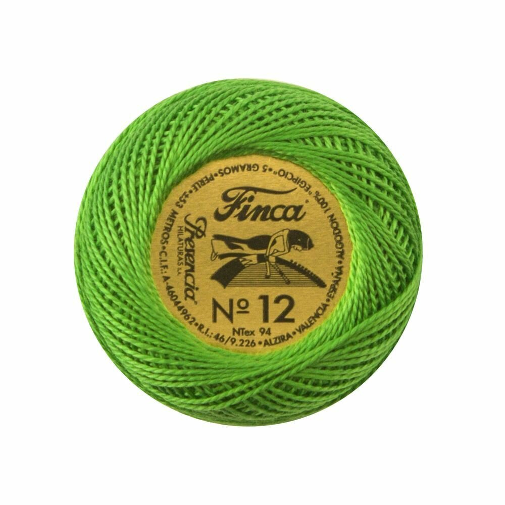 Мулине PRESENCIA HILATURAS "Finca Perle", Жемчужное, №12, однотонный цвет 4643, 1 моток