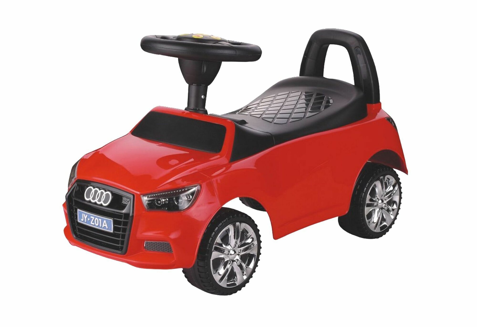 Каталка-толокар JY-Z01A, музыкальный руль, световые эффекты, 63.5x29x37см, красный