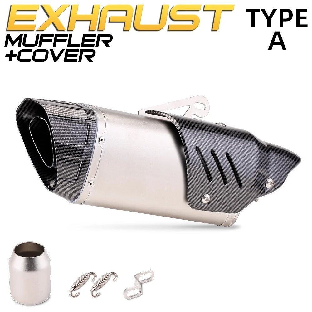 Выхлопной скутер мотоцикла, модифицированный глушитель выхлопной трубы, спортивный велосипед R15v3 R25V3 MT25 MT09 Z800 Z900 R1 A Style