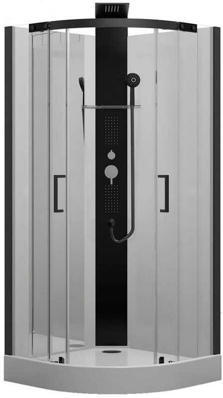 Душевая кабина Black&White Galaxy G8701 с низким поддоном, без крыши