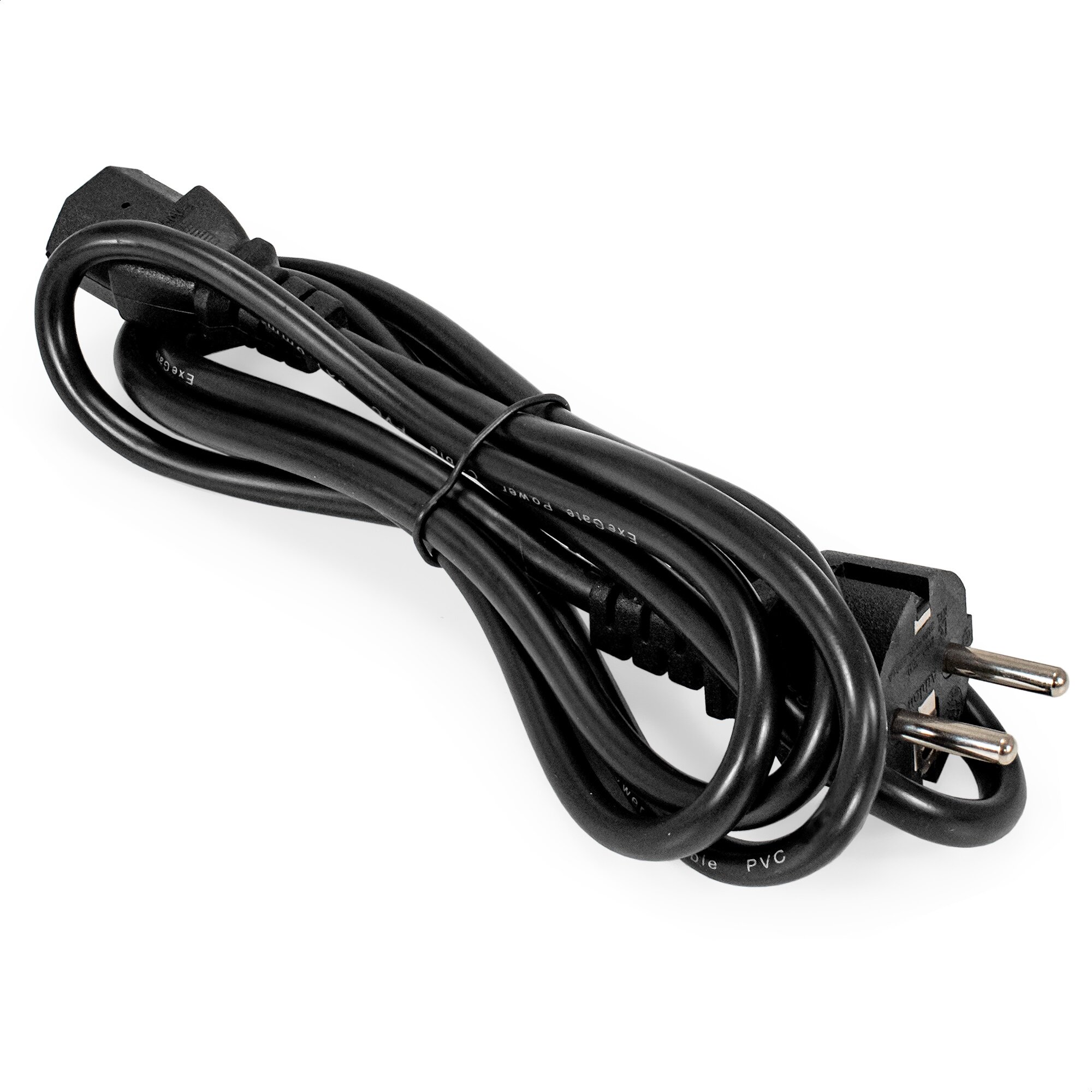 Кабель питания ExeGate Power PC-1.8P-Schuko->C13/3x0.75Cu (Евровилка Schuko->C13, VDE-250V-3*0.75mm2, медь, черный, 10A, 1.8м) EP280646RUS