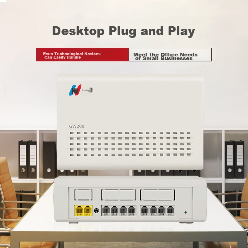 GW200 Programmable Telephone Exchange, 2 Lines 8 Extensions, Corporate Enterprise Main Switchboard, Internal Extension, Small Number of Small Businesses, Desktop Voice Navigation, Plug-And Exchange