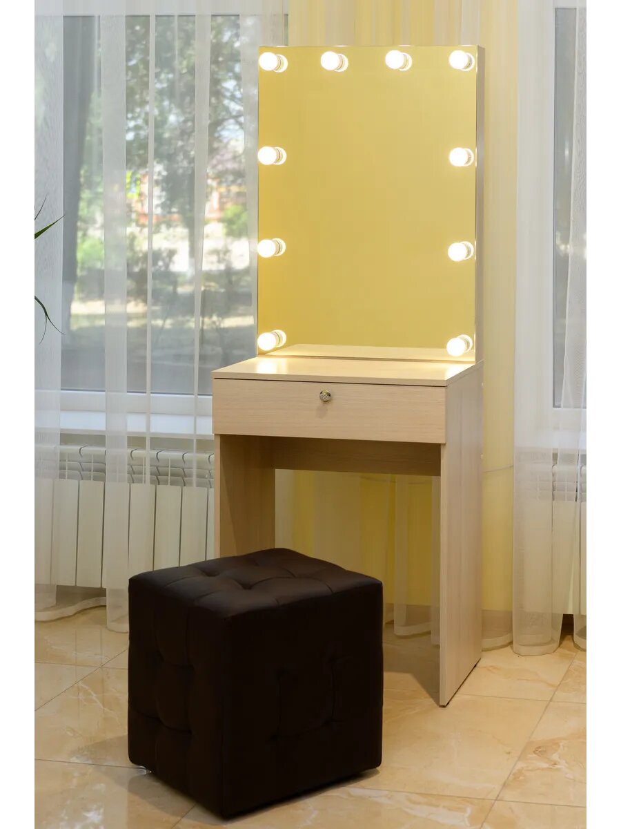 Туалетный столик с зеркалом и подсветкой "Мини шамони"