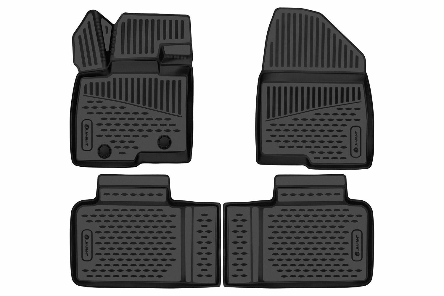 Коврики в салон авто для BAIC X55 2023 - 4шт. (полиуретан) арт. ELEMENT3DA70891210K