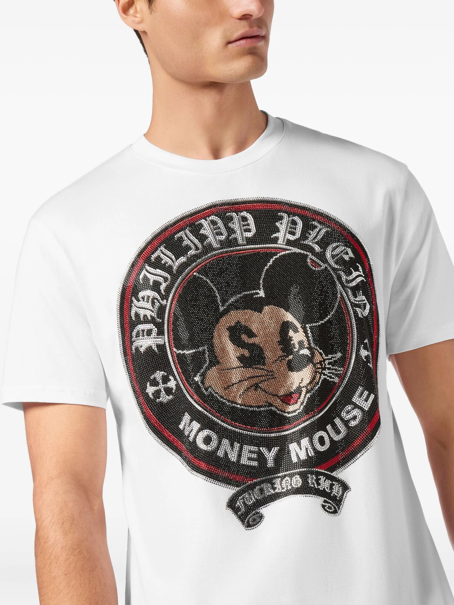 Футболка PHILIPP PLEIN Money Mouse, размер XXXXL, белый — фото 1