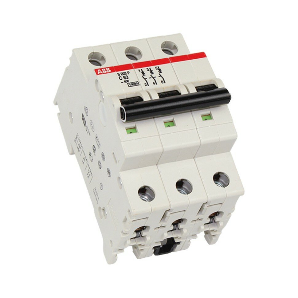 ABB S203P C63 2CDS283001R0634 3P 63A (C) 6kA Автоматический выключатель