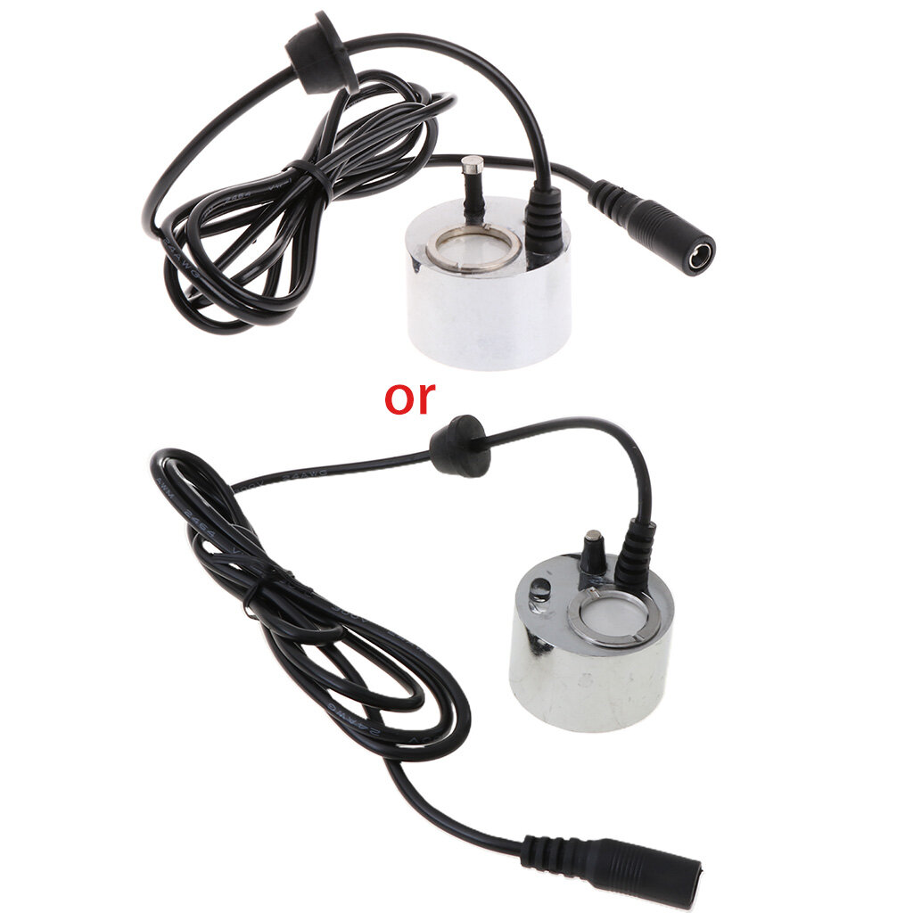 Ультразвуковой туманообразователь, фонтан для пруда, светодиодный красный свет, 24 В постоянного тока, увлажнитель воздуха для скалистых рыб, для декора резервуара