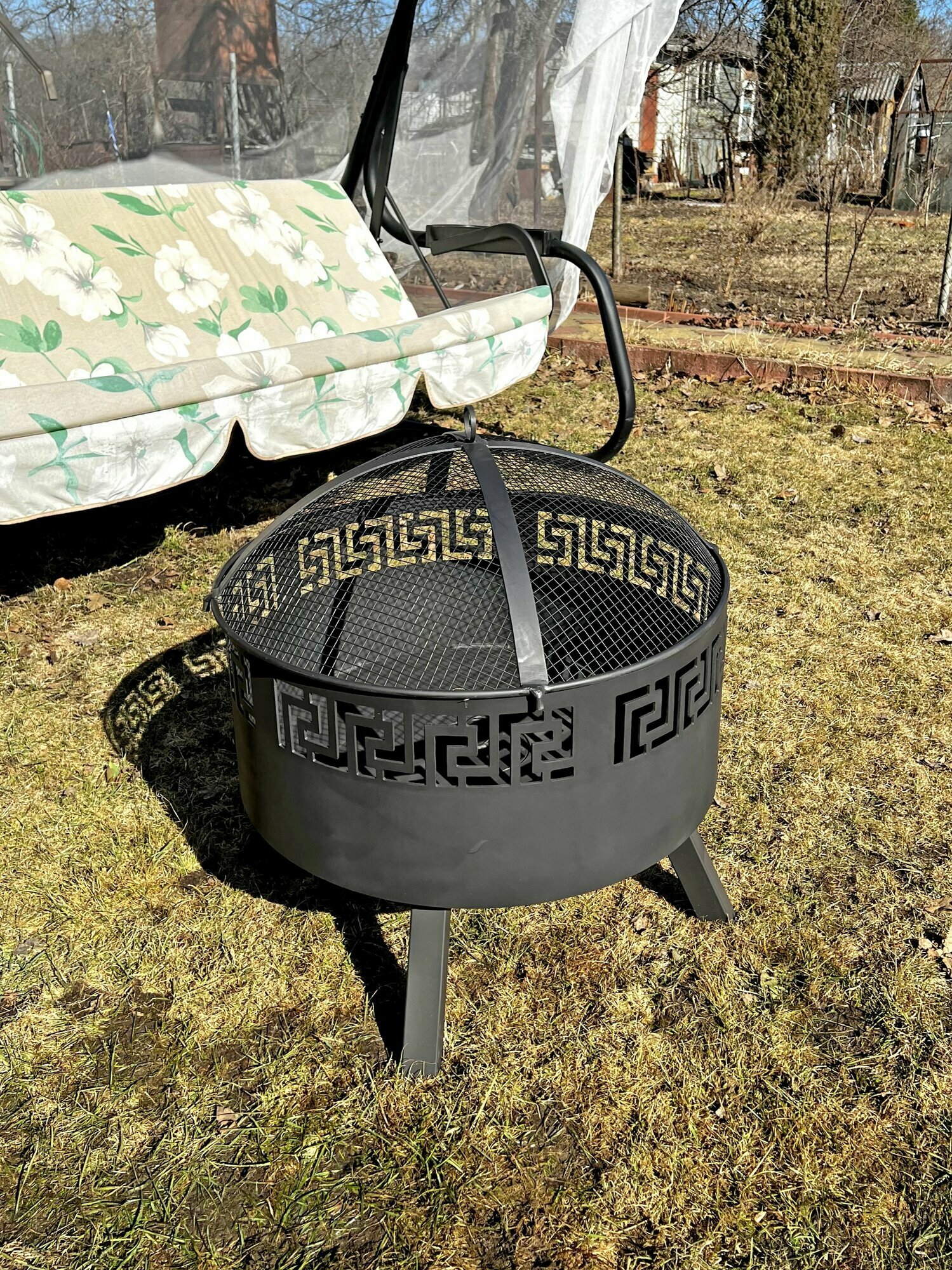 Костровая чаша Греческая+купол 70 см 0,3 см