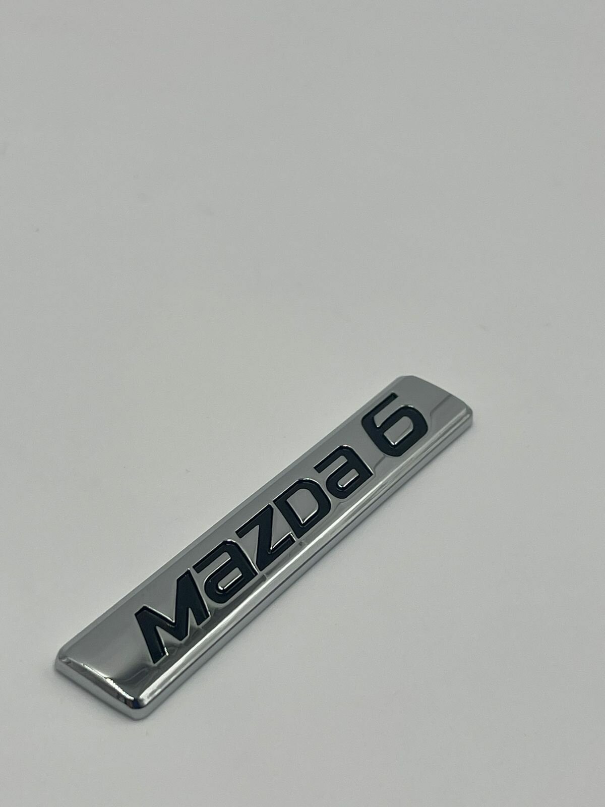 Шильдик надпись наклейка Mazda 6 металл 9.5см