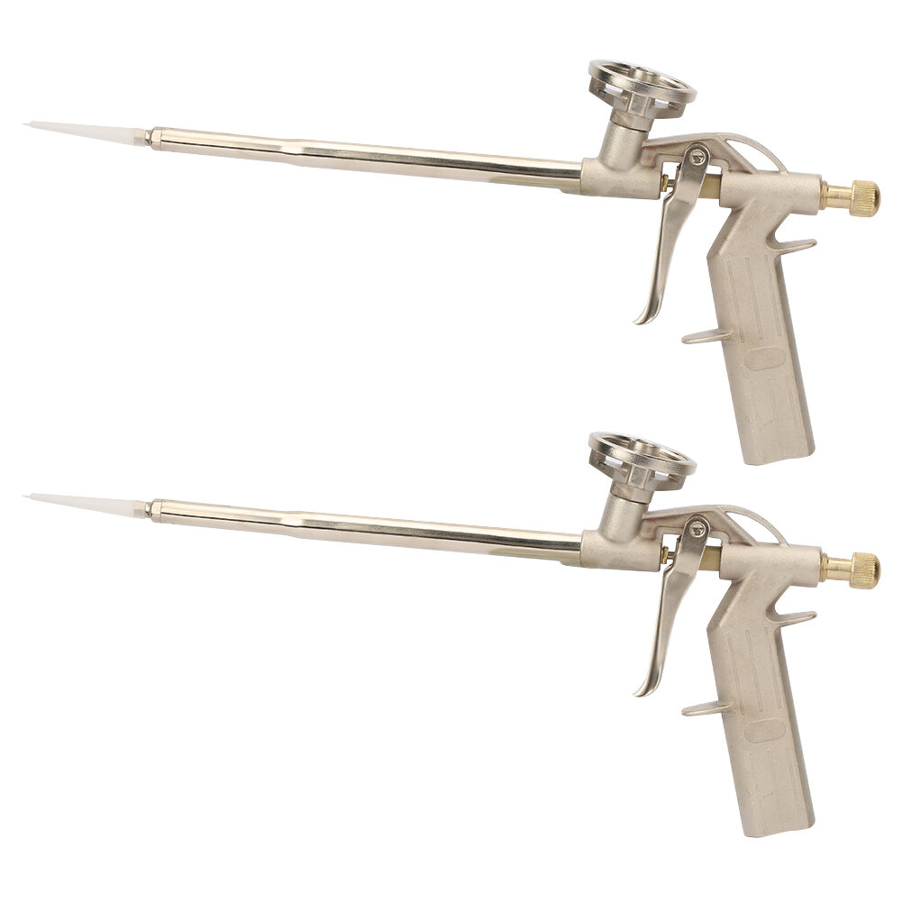 2 шт. Расширяющийся пистолет для напыления пенополиуретана из алюминиевого сплава, дозатор для герметизации, аппликатор для теплоизоляции.