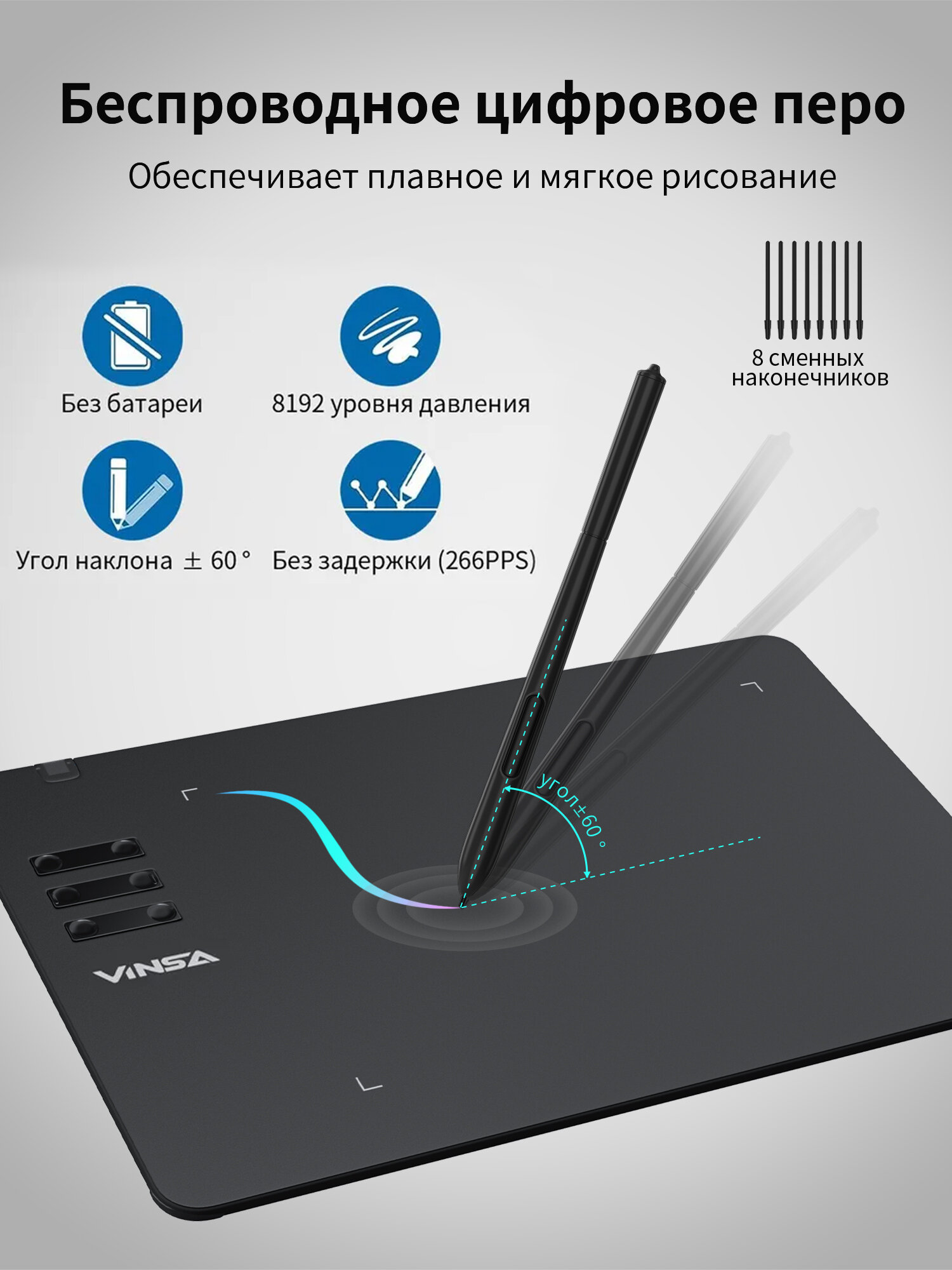Графический планшет 170*107 mm доска для рисования для компьютера , пк , телефона, ноутбука