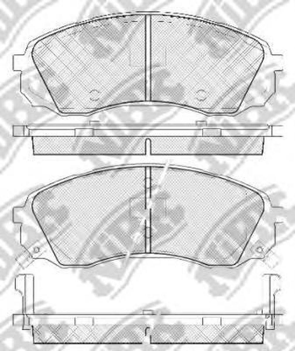 Колодки тормозные для автомобилей NiBK PN0458 (запчасти и комплектующие)