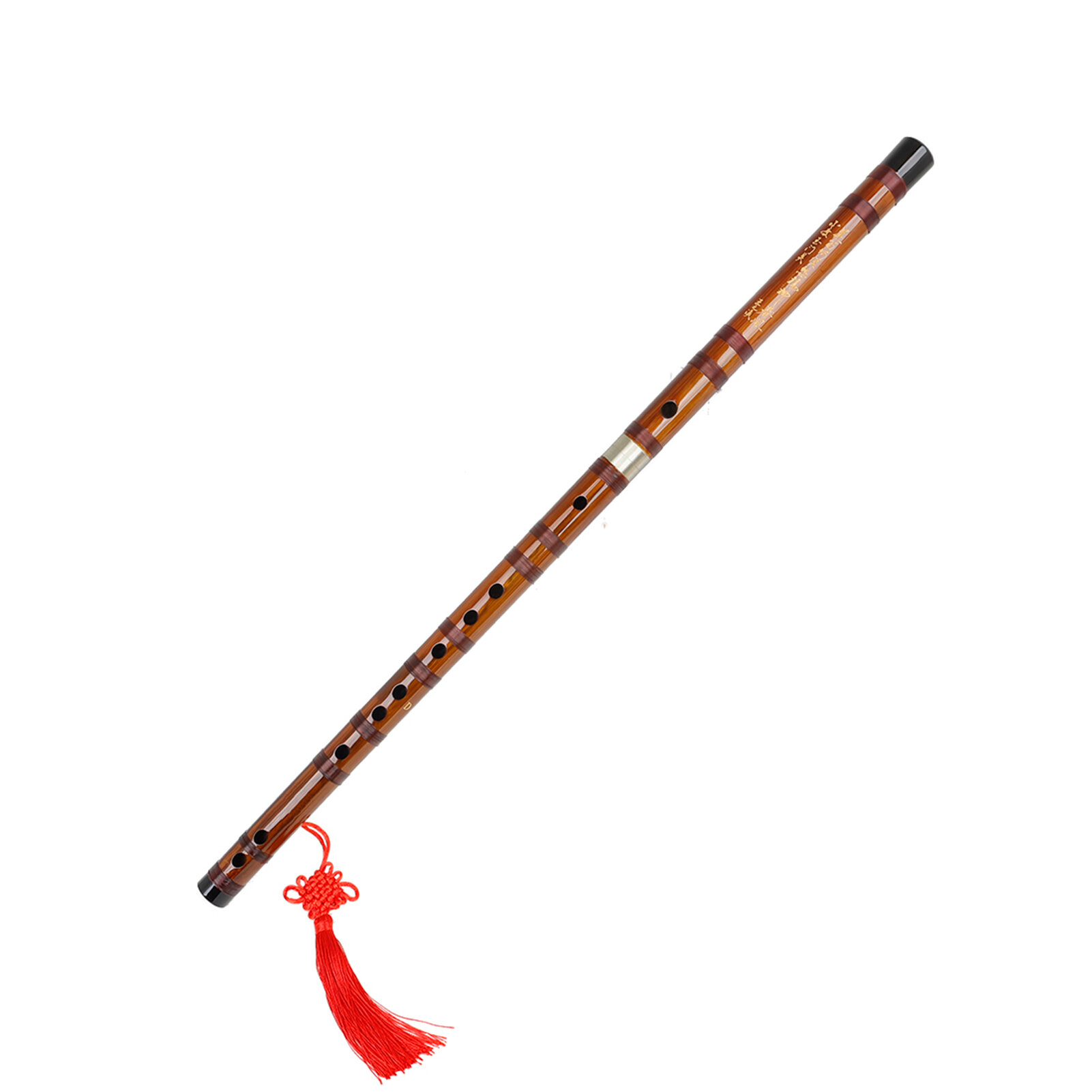 Флейта в тональности D, бамбуковая дицзы, традиционный китайский ручной духовой инструмент с сумкой для хранения и китайским узлом, для детей, взрослых и начинающих.