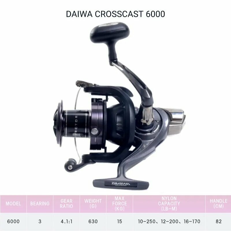 DAIWA CROSSCAST безынерционная катушка для спиннинга 4000 4500 5000 5500 6000