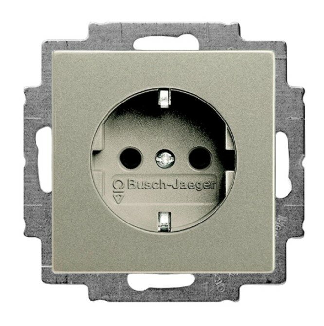 Розетка с/з ABB Basic 55 шампань (20 EUC-93-507) 2CKA002011A6140