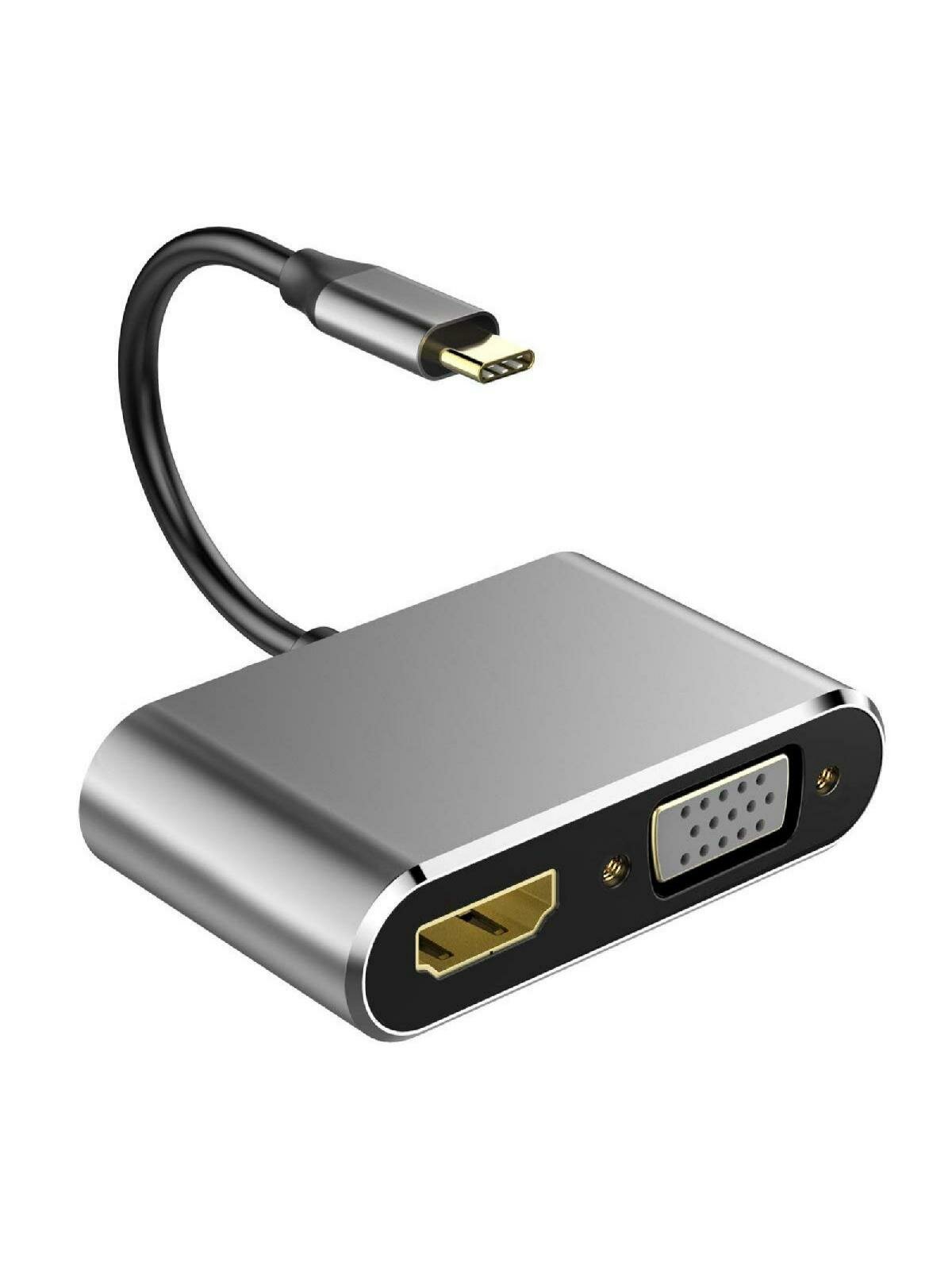 2/4 in 1 USB C Docking Station Two 4K 60Hz 30Hz Adapter with USB3.0 Hubs for Laptop