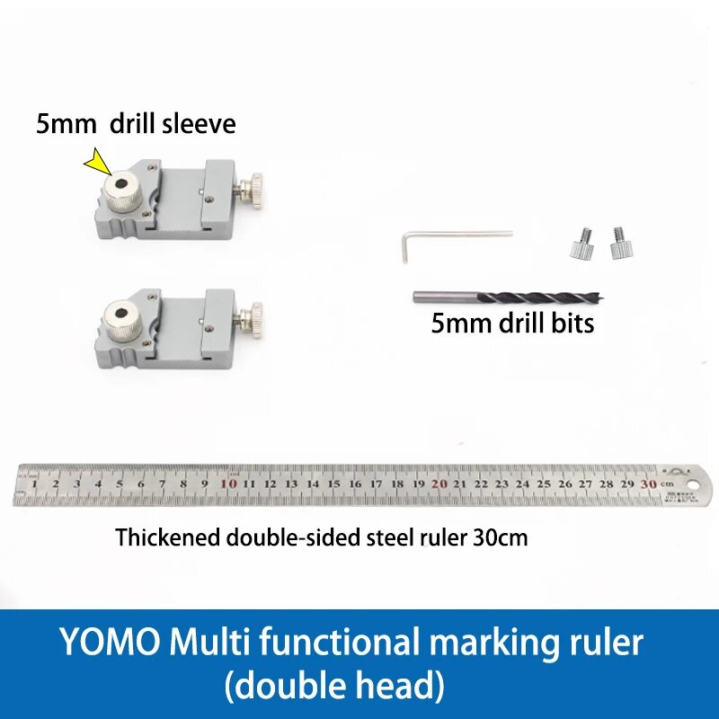 Маркировочная линейка YOMO, 30 см, double head