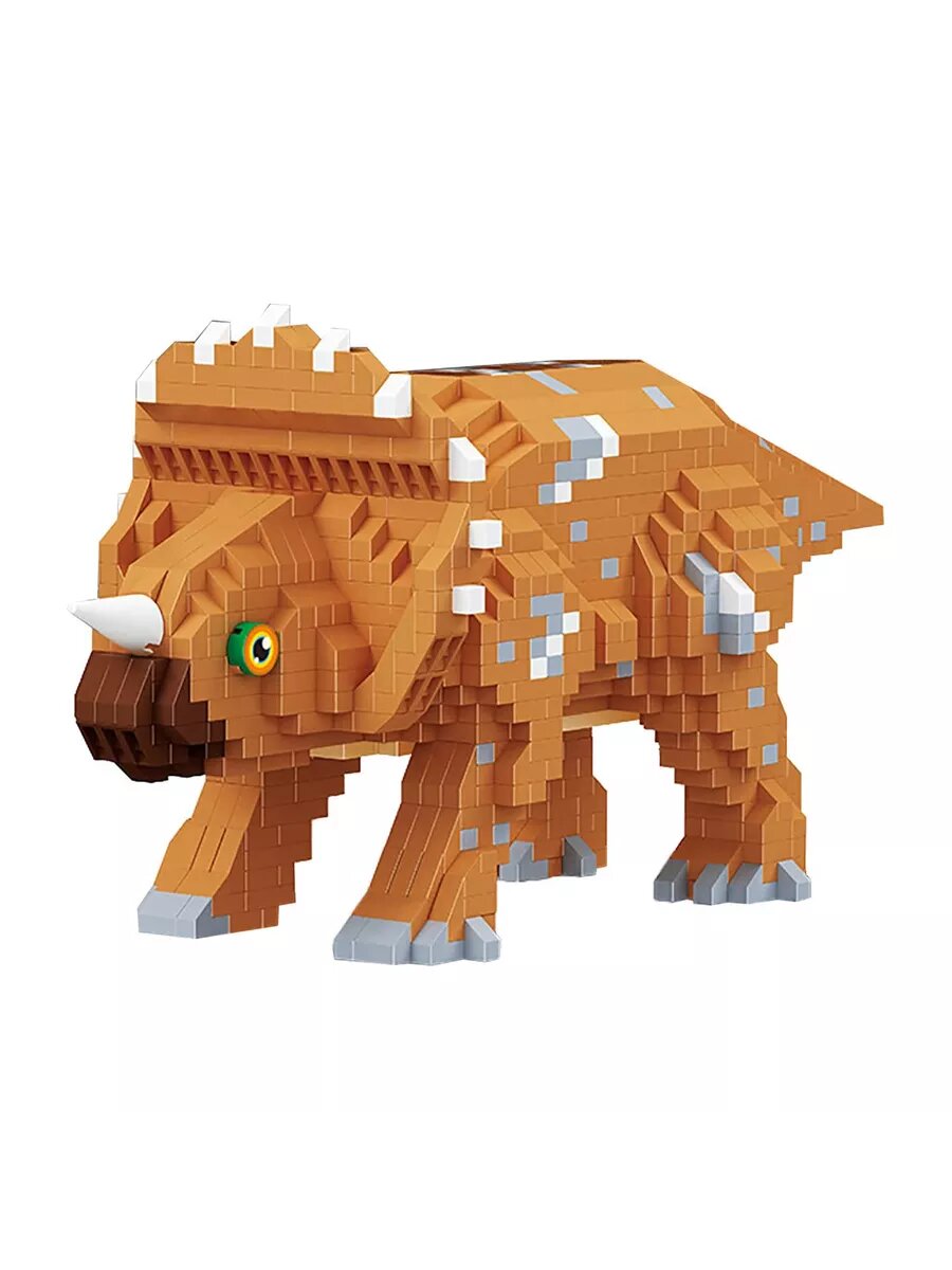 Конструктор 3D Динозавр Трицератопс BA18402, 1145 деталей, 6+
