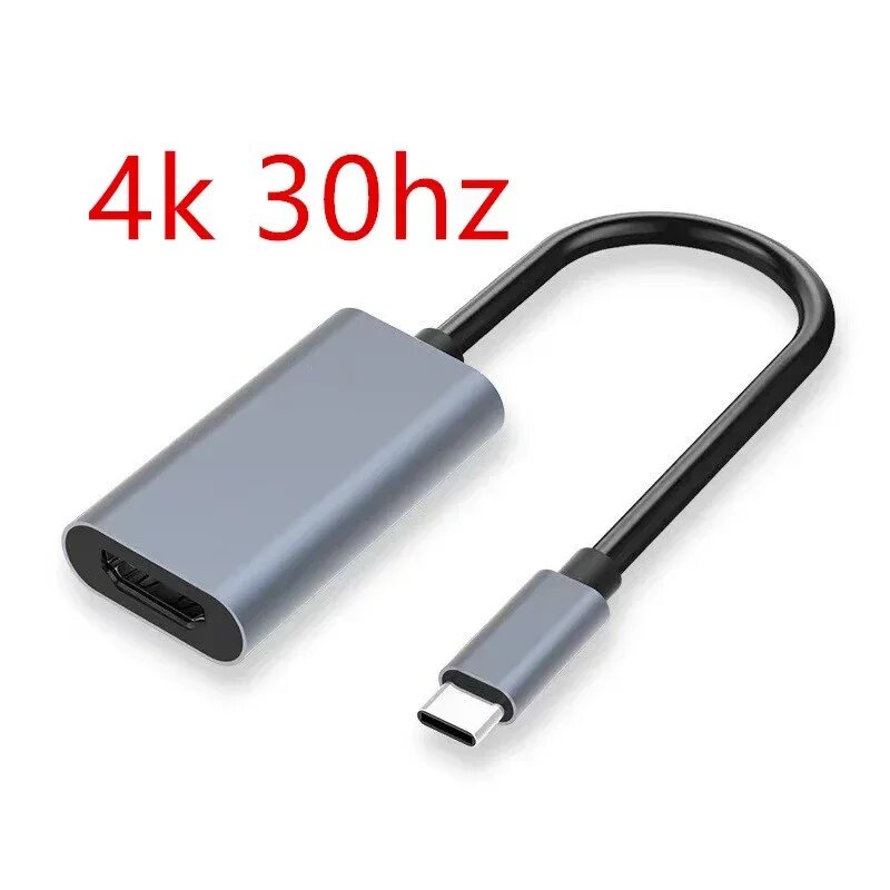 Кабель-переходник TYPE C к HDMI 4K USB C USB3.1 «папа» на HDTV «мама» Кабель-переходник для ноутбука, планшета, ТВ MacBook