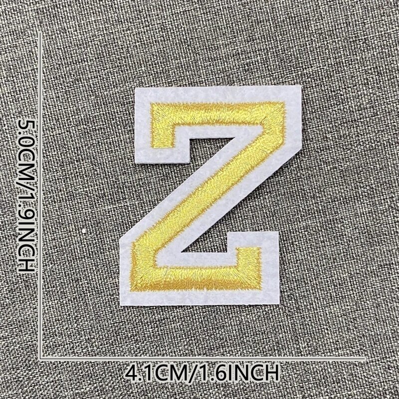 Вышитые заплатки для одежды белые и золотые Y142023z