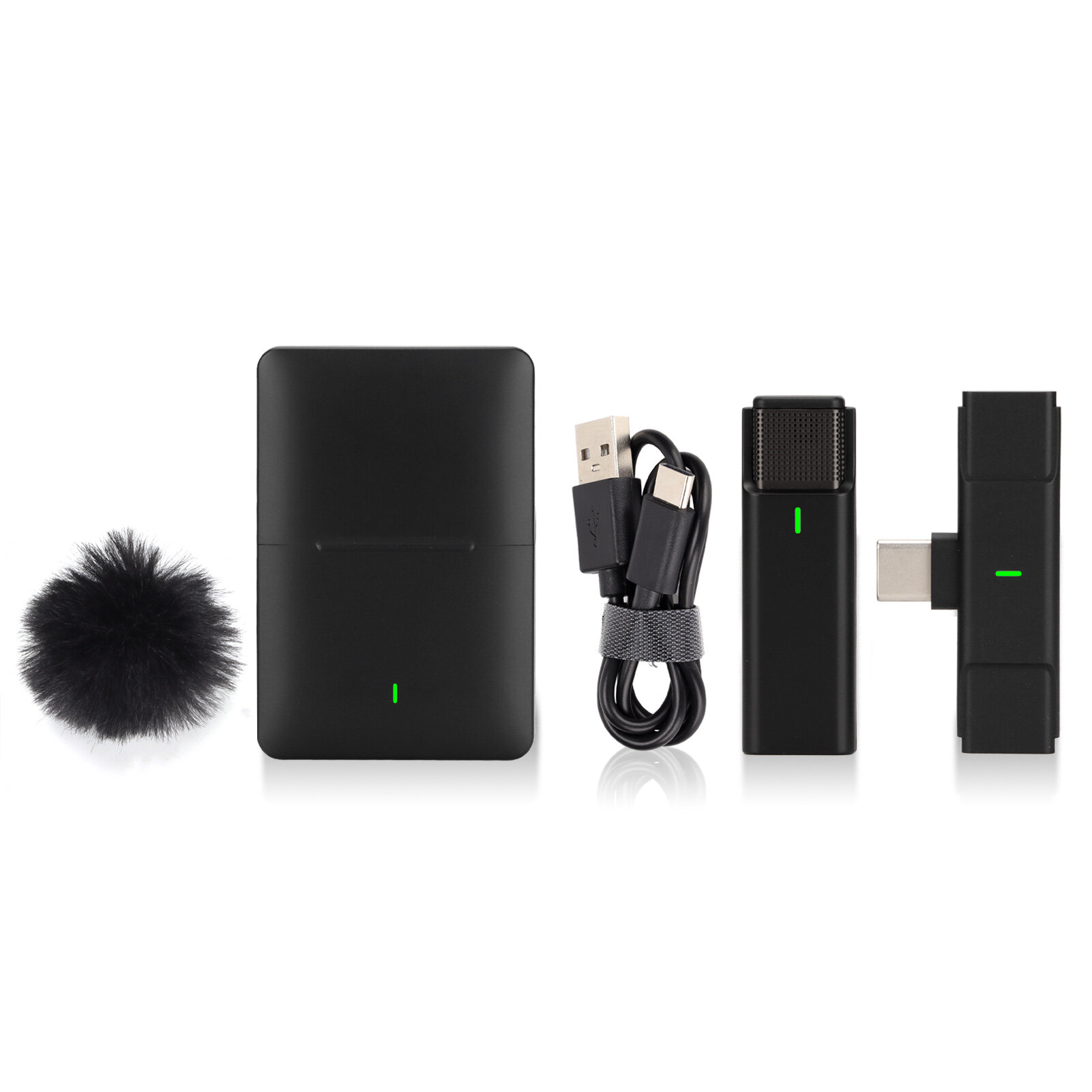 Беспроводной петличный микрофон, шумоподавление, для прямого эфира, интервью, разъем Type-C.