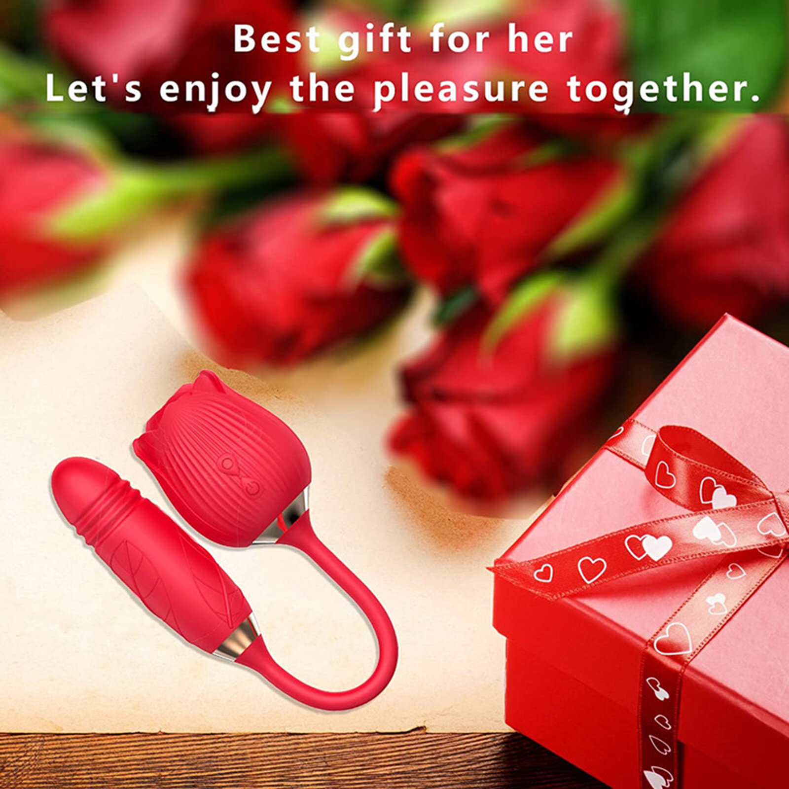 Rose sex stimulator для женщин Sexual pleasure toy USB charging 10 modes Silicone ABS 120 minutes 1.5 hours Overall length 2.6inch Sucking buckle length 1.5inch Red Blue Purple blue для bedroom bath 1 x rose vibrator 1 x Charger