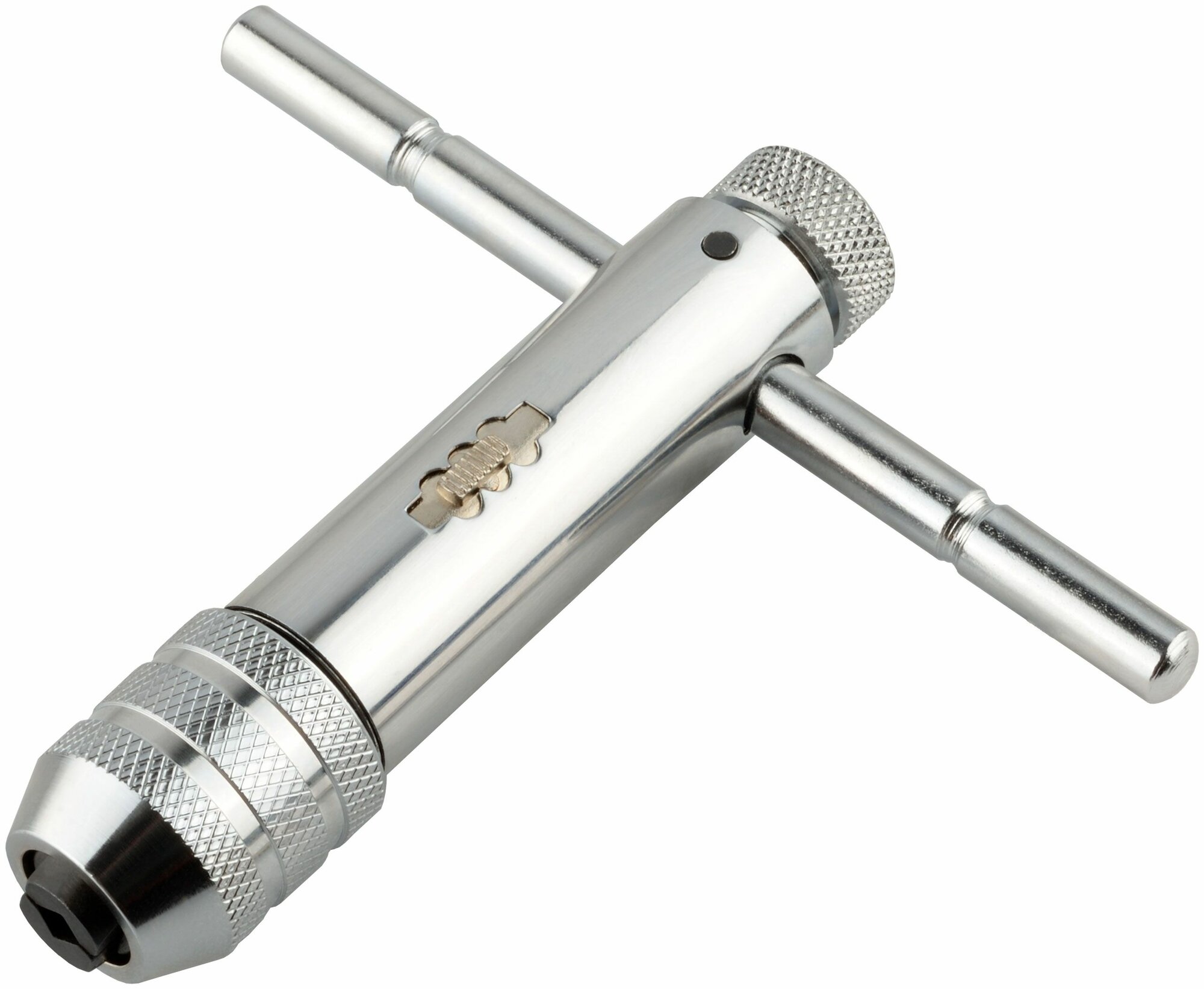 Метчикодержатель Т-обр. M5-М12 (цанговый зажим; трещотка; L 110мм) АвтоDело 45902