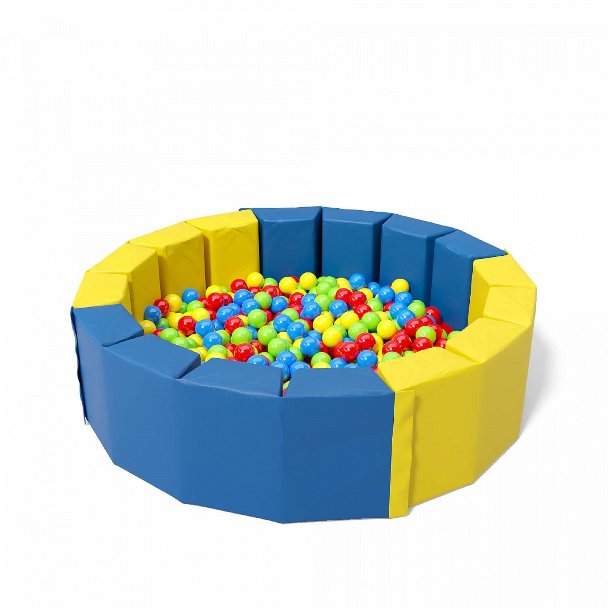 Сухой бассейн 16 граней ДМФ-МК-14.19.01 Romana, синий, для детей от 0 лет