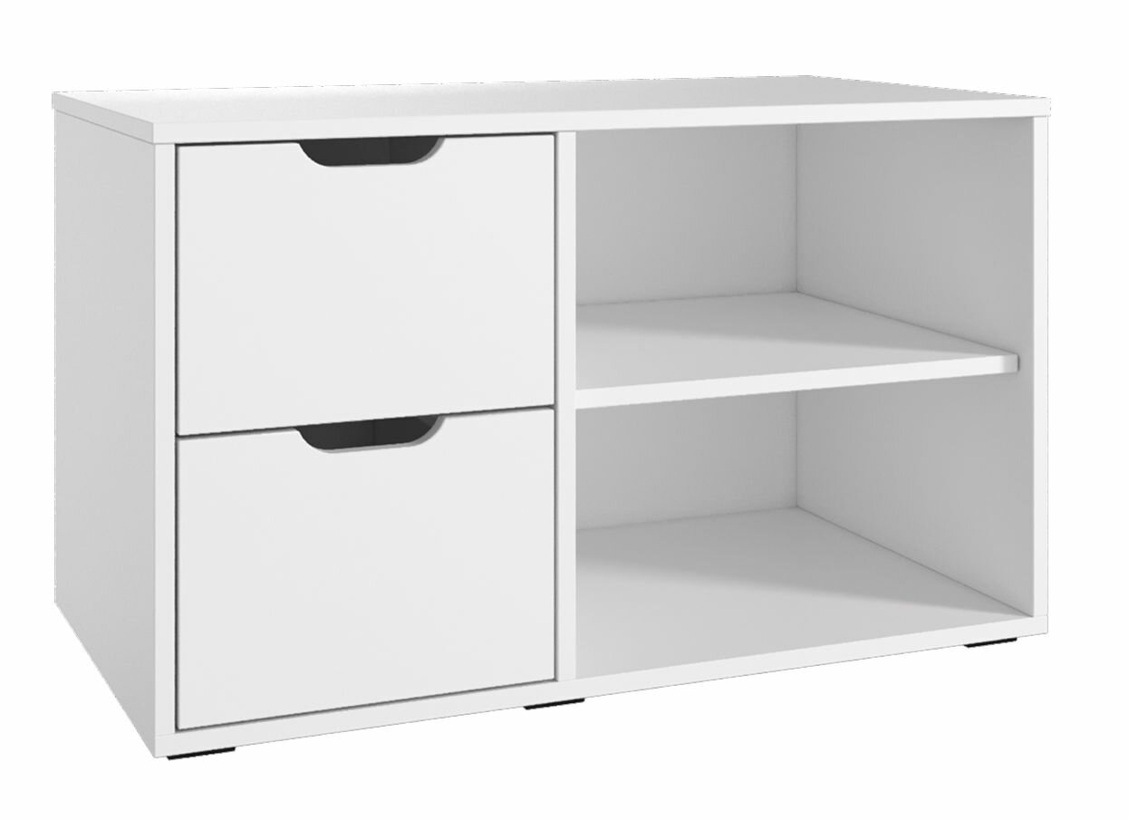 Обувница "Невада", ЛДСП, шариковые направляющие, 81 см x 50 см x 44,3 см, белая