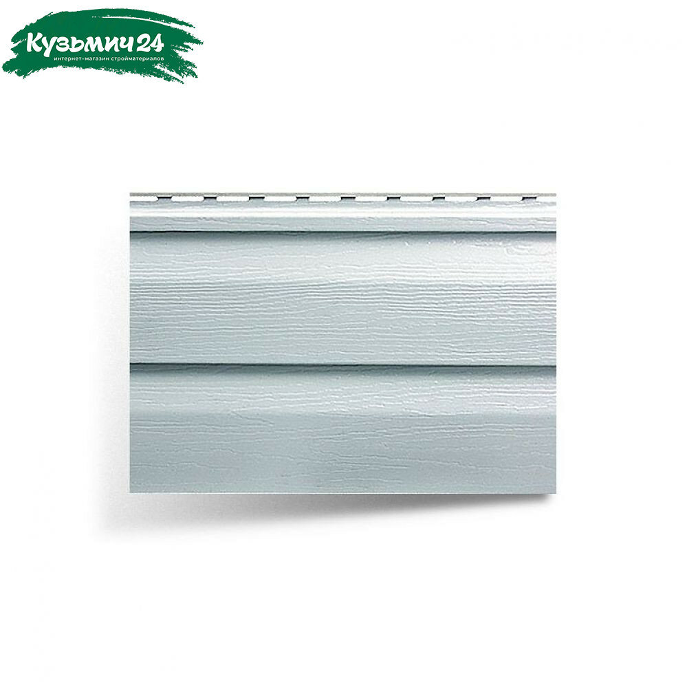 Сайдинг панель 3.66 м винил светло-серая, 2 шт.
