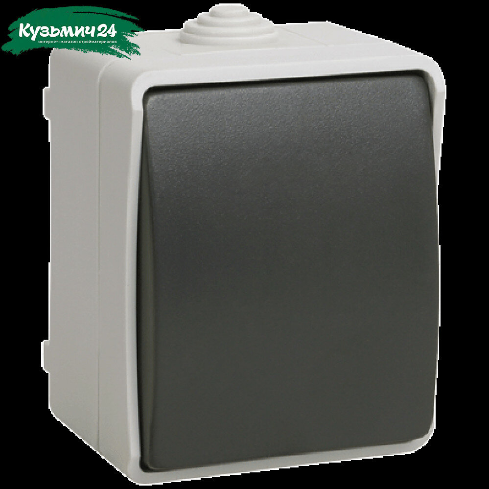 Выключатель IEK форс 1 клавиша открытый IP54 144925