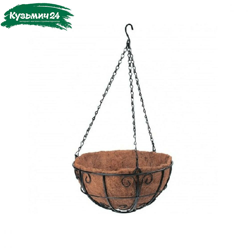 Кашпо подвесное 30 см с декором Palisad 69010