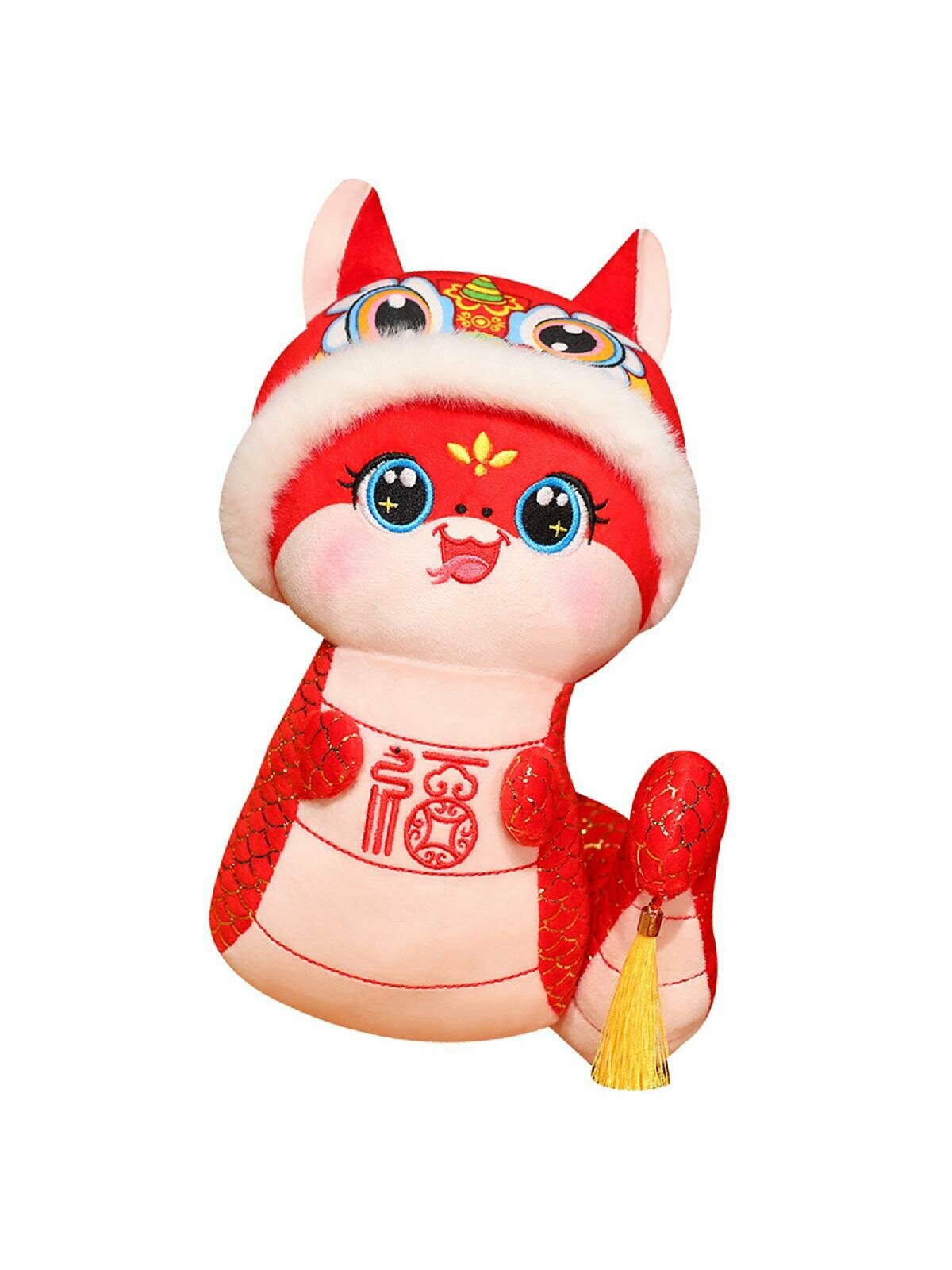 2025 Новый Год Зодиаки Чучело Змеи Плюшевая Игрушка Милая Змея Плюшевые Подарки