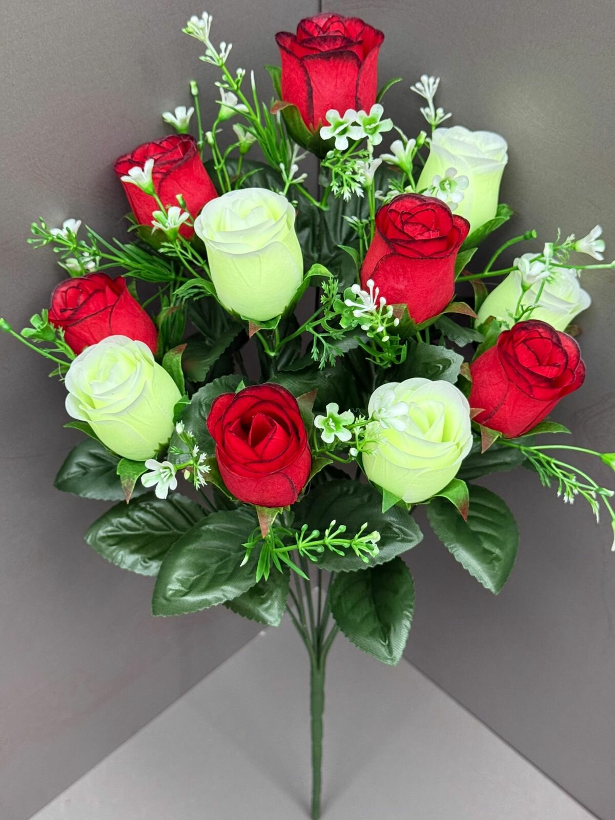 Искусственные цветы, розы, для декора интерьера, для кладбища