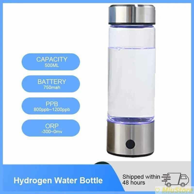 Портативный генератор водородной воды Hydra, водородная бутылка, 450 мл, Порт для зарядки типа C