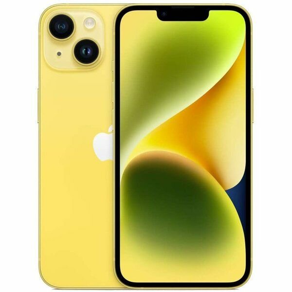 Смартфон Apple iPhone 14 6/128ГБ жёлтый Dual SIM eSIM мобильный телефон