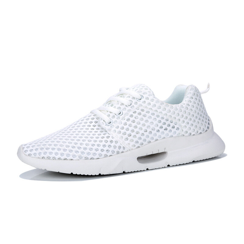 Мужские перфорированные кроссовки, сетчатые, повседневная спортивная обувь больших размеров, размер 38-48, на лето.