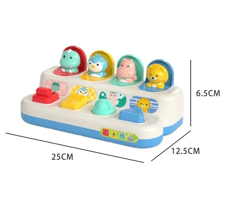 Монтессори кубик 6 в 1 Animal Peekaboo