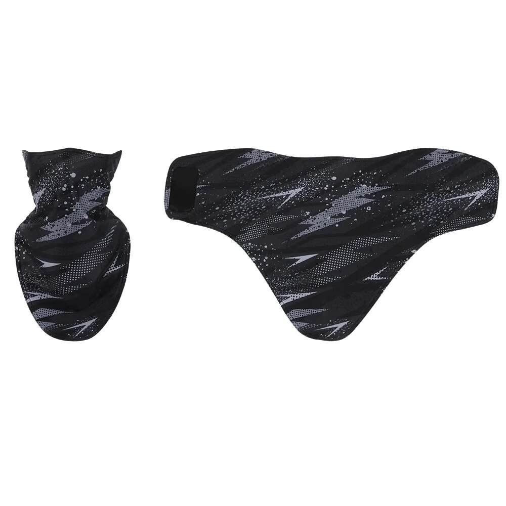 Лыжные нагрудники WildSurfer Triangle Ski Mask FJ47, флисовый шарф Черный, Коричневый