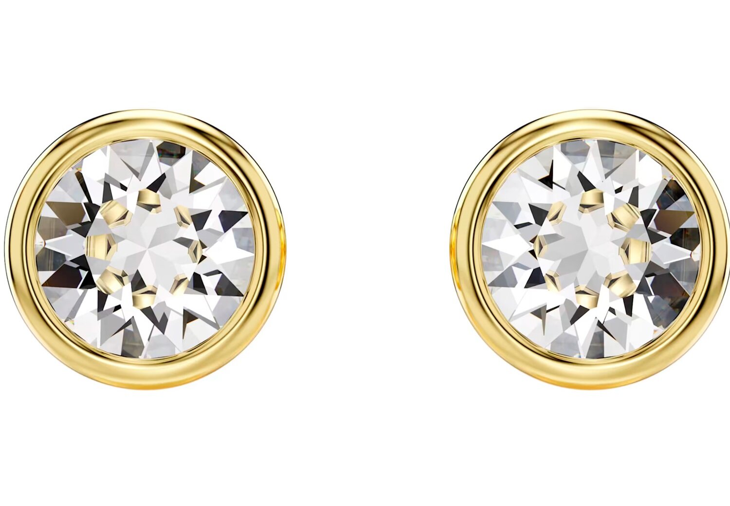 Серьги пусеты, кристаллы Swarovski