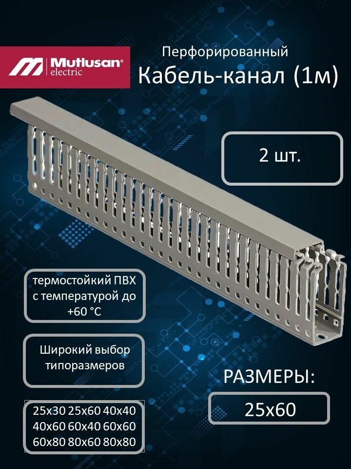 Кабель-канал 25х60 (2шт) перфорированный