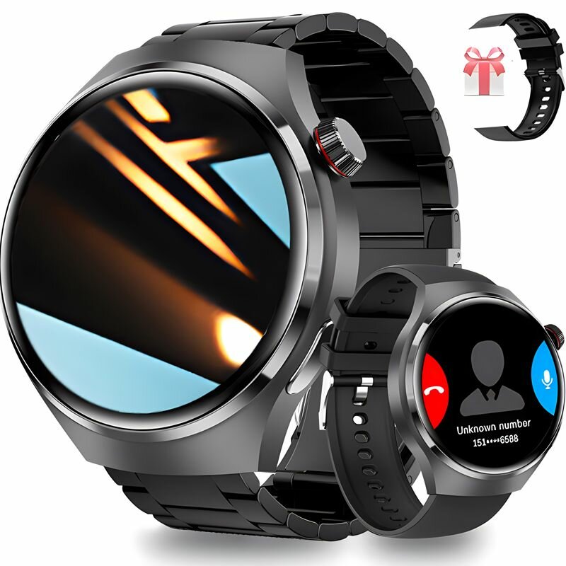 Edition 2024 смарт часы мужские Smart Watch Premium 4 Pro, , 46мм, 2 ремешка в комплекте, (наручные умные часы для айфон/андроид), функцией вызова по Bluetooth