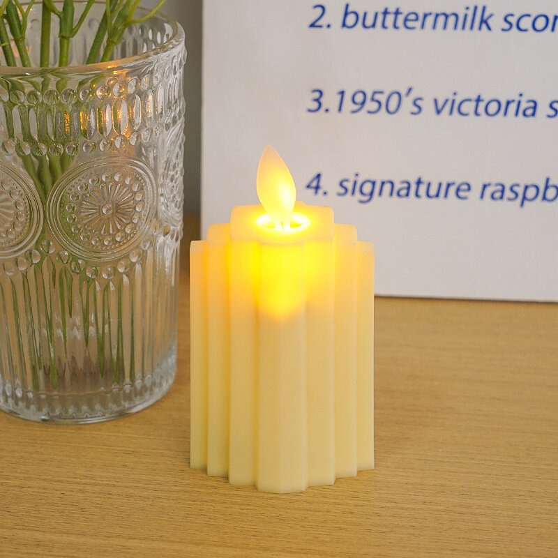 Электронная светодиодная свеча, создающая романтическую атмосферу для предложения руки и сердца, признаний, украшения дня рождения, креативный ночник.