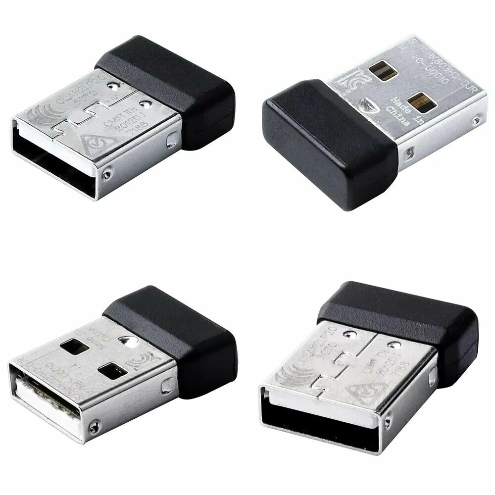 USB-приёмник Logitech 2,4 ГГц для беспроводных мышей и клавиатур, чёрный