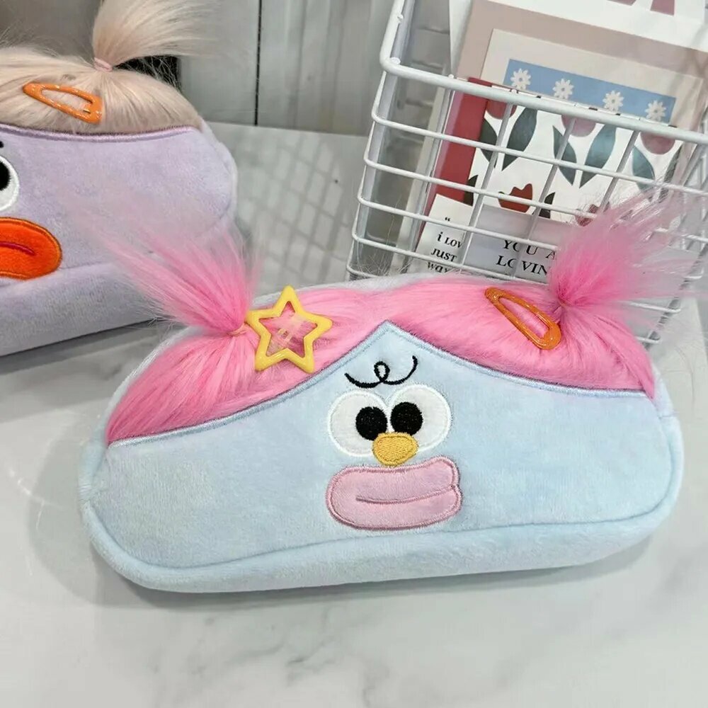 Модный пенал необычной формы DIY с мемами для стиля волос, мотивация для учебы, забавный подарок на учебу, канцелярия.