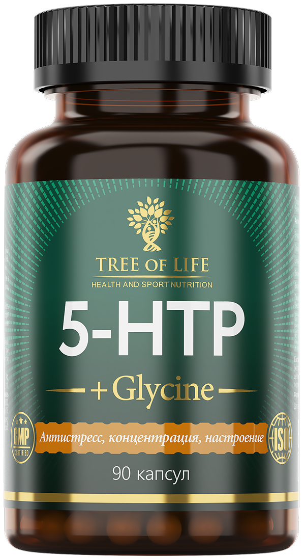 5-HTP + Glycine 103 мг 90 капс (Tree of Life)