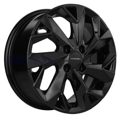 Литой колесный диск Khomen Wheels KHW1402 (Accent/Getz/i20) 5,5x14/4x100 ET38 D67,1 Black
