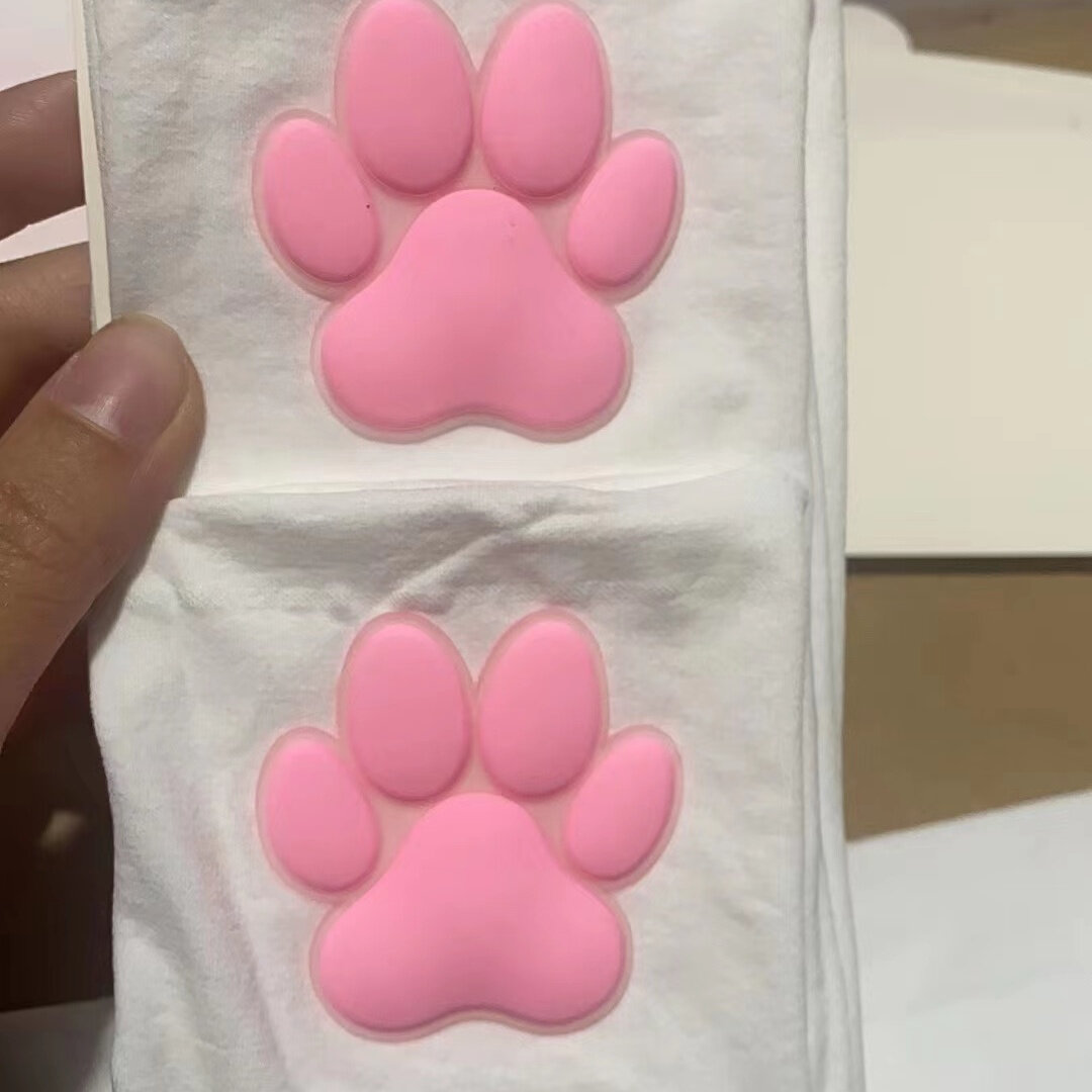 3D носки с кошачьими лапками, косплей, лолита, сексуальные носки выше колена, милые, супер очаровательные, аниме, длинные трубчатые носки