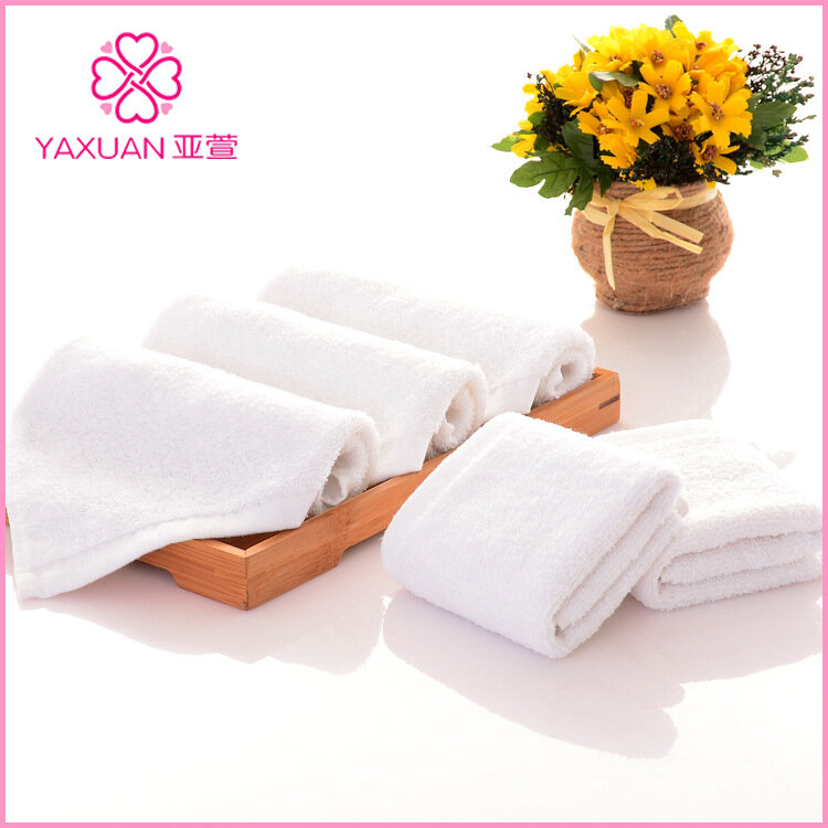 Гостиничное питание Кухня детский сад КТВ хлопок полотенце для рук белое маленькое квадратное полотенце оптовая продажа
